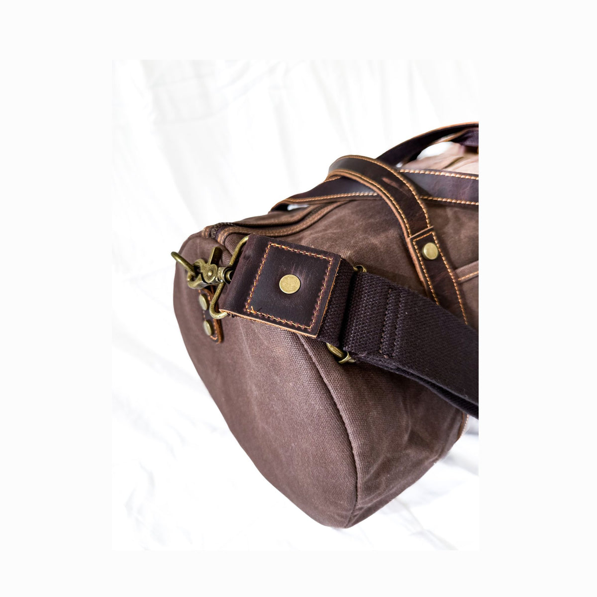 DBJJ Retro Canvas Leather Large Bag – de Been 100% Jiu Jitsu Store