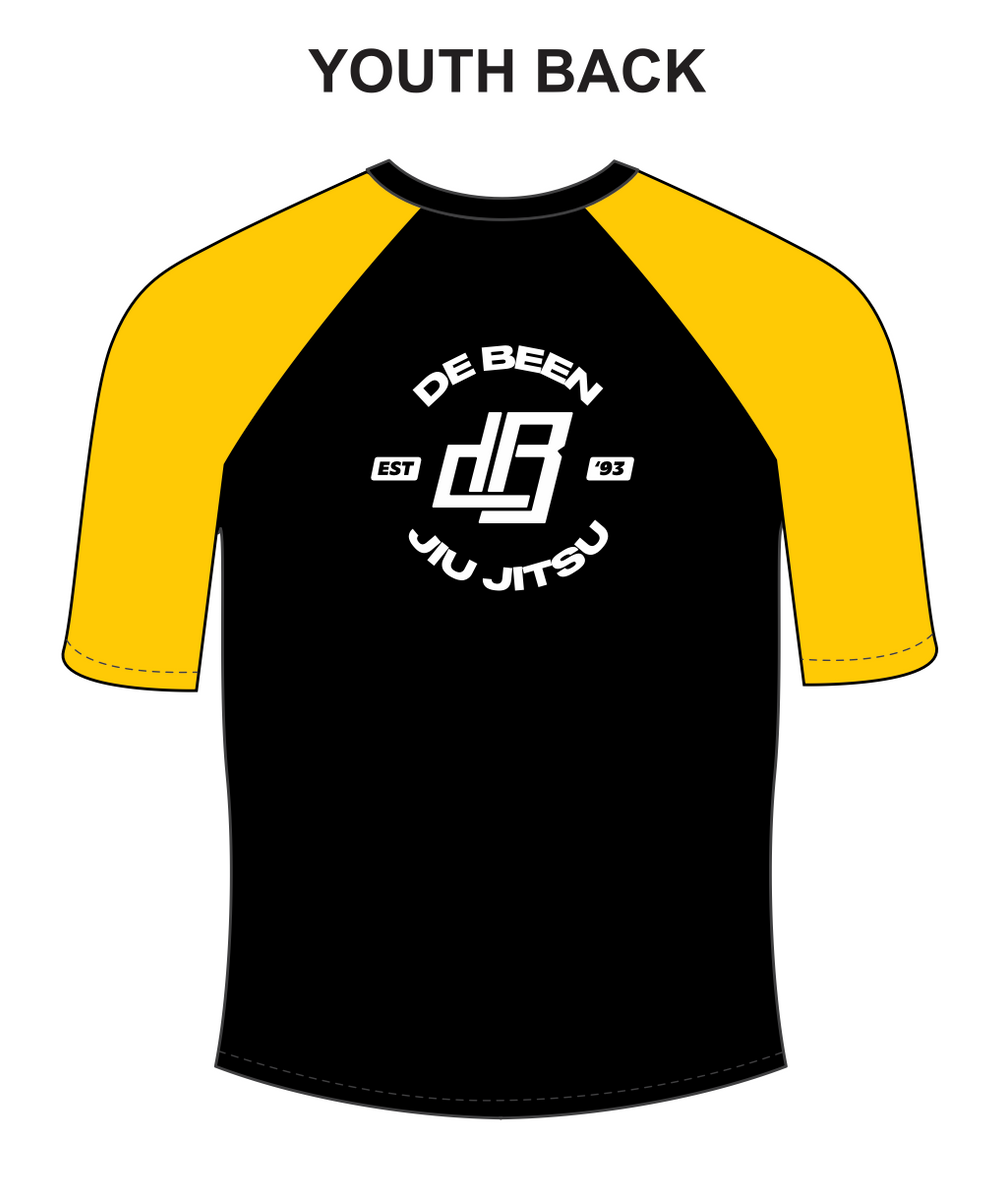 DEBEENJIUJITSU JUNIOR BJJ RASH GUARD - YELLOW/BLACK – de Been 100% Jiu ...